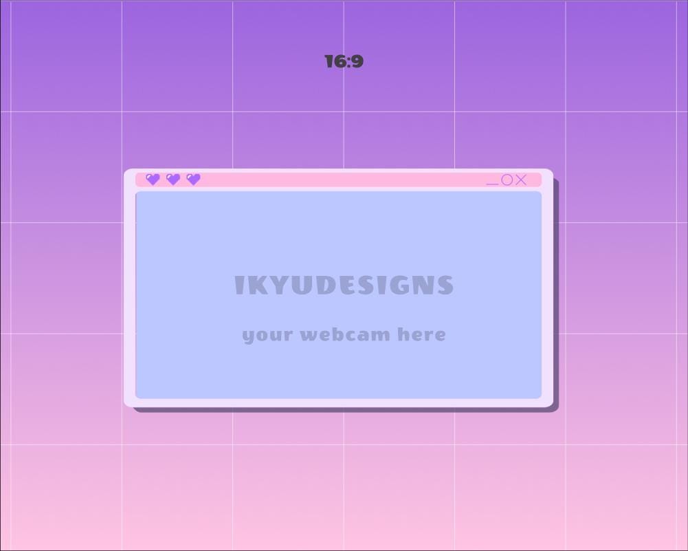 90s Pink Retro Window Webcam Frame Overlay | Transparent Camera Borders ...
