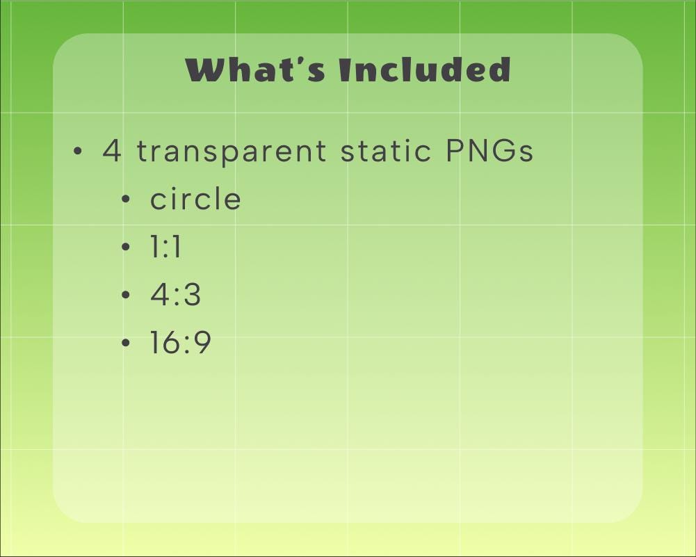 90s Green Retro Window Webcam Frame Overlay | Transparent Camera ...