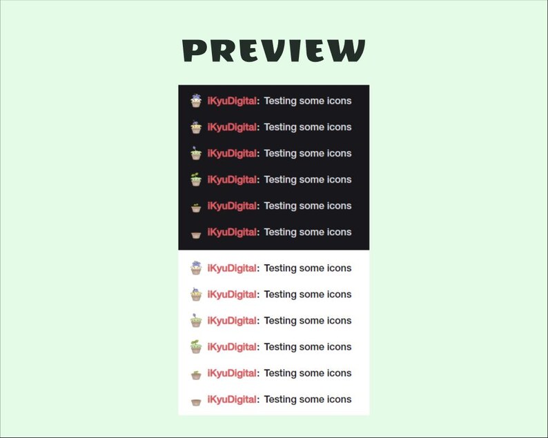 Sprout Twitch Sub Badges | Growing Plant Mascot in Flower Pot ...
