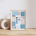 Matchbook Poster Template | Blue Matchbook Art | Blank DIY Matchbook ...