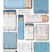 Matchbook Poster Template | Blue Matchbook Art | Blank DIY Matchbook ...