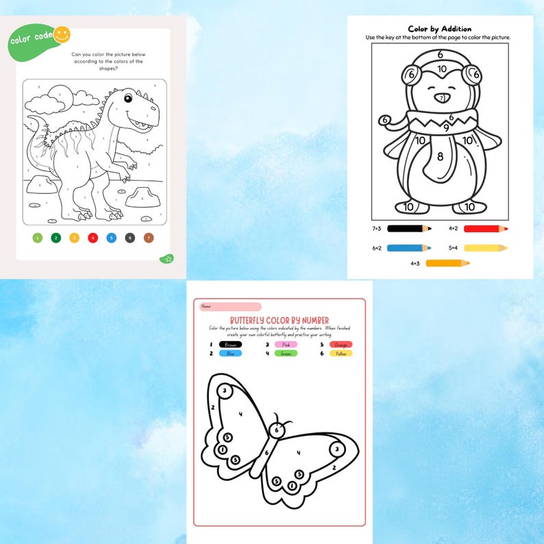 15 Educational Coloring Pages 15 Printable Simple Coloring Pages for ...