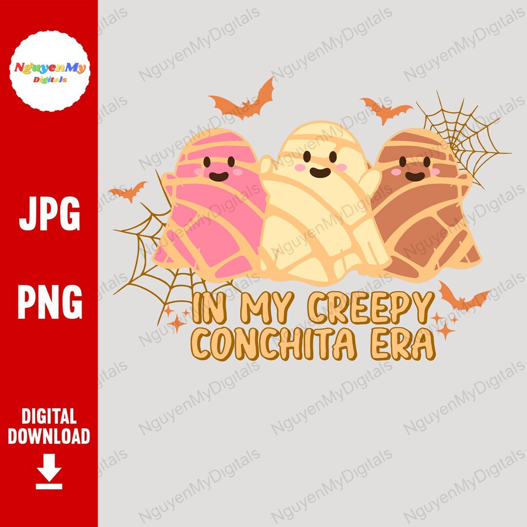 In My Creepy Conchita Era Ghost Svg-png, Spooky Season PNG, Halloween PNG, Cute Ghost Design ...