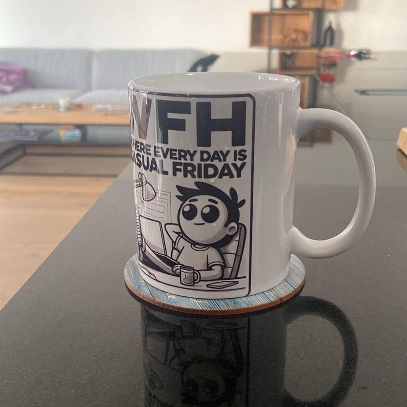 WFH Casual Friday Mug - Funny Work From Home Gift, Remote Worker Coffee ...