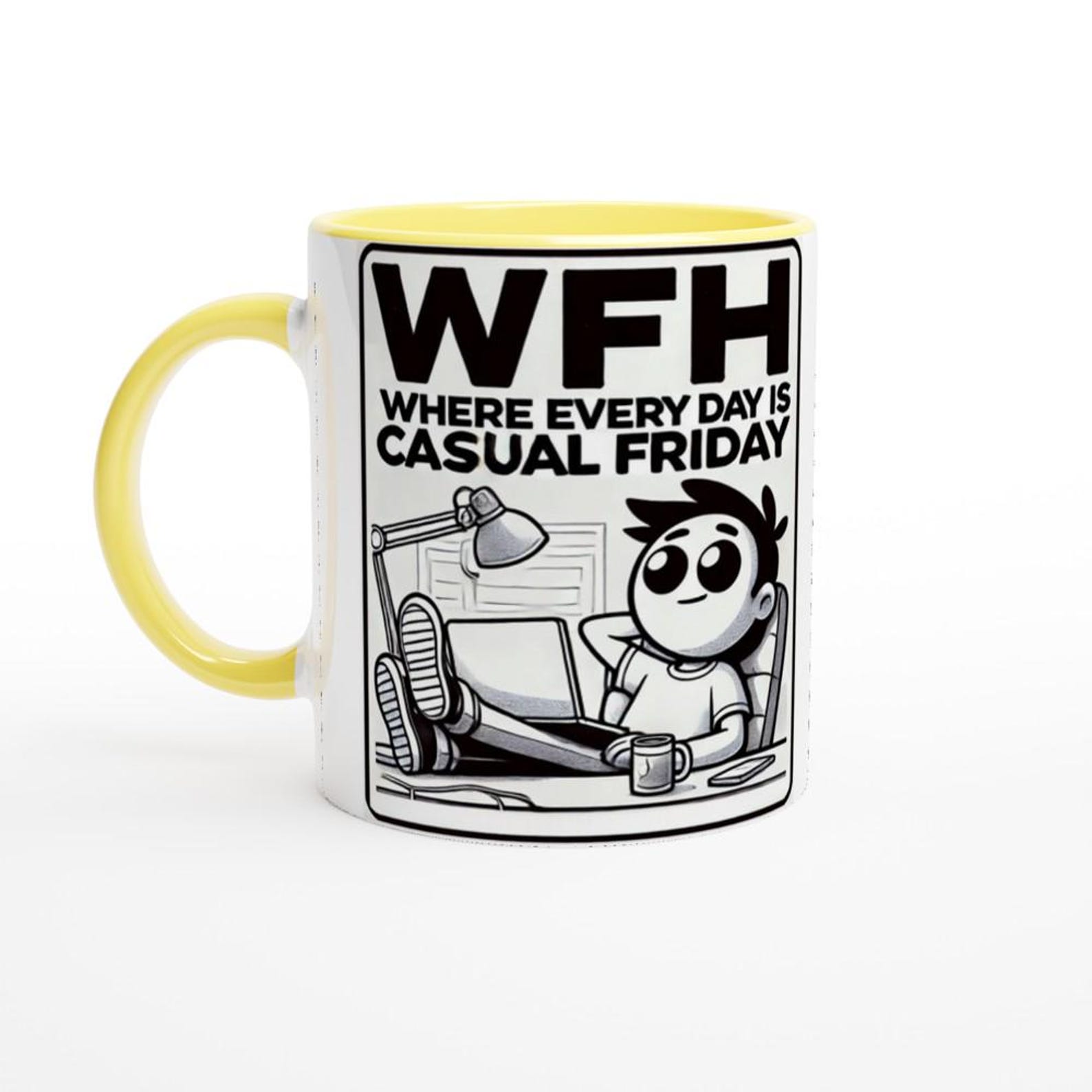 WFH Casual Friday Mug - Funny Work From Home Gift, Remote Worker Coffee ...