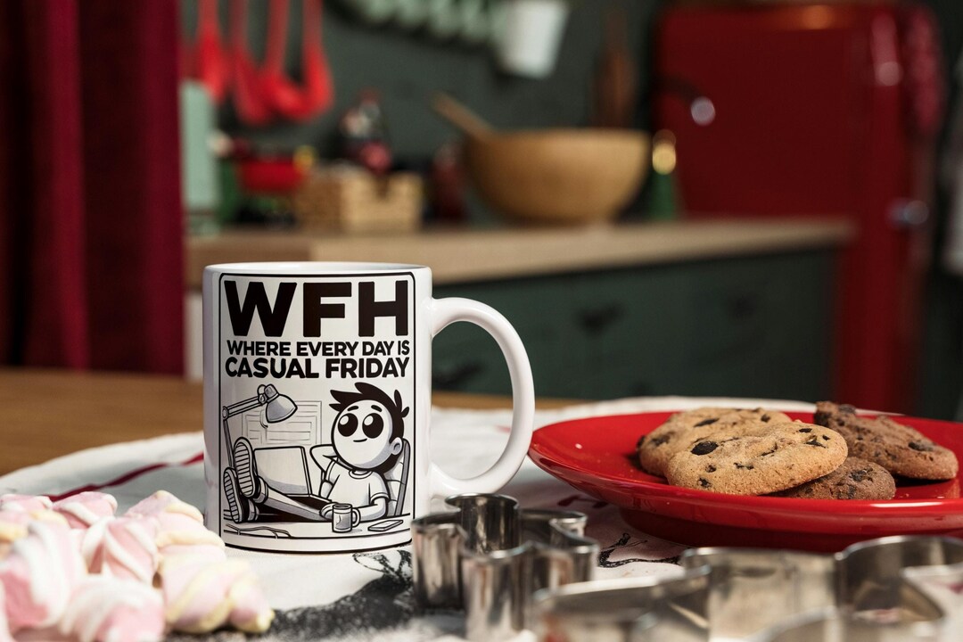 WFH Casual Friday Mug Funny Work From Home Gift, Remote Worker Coffee ...