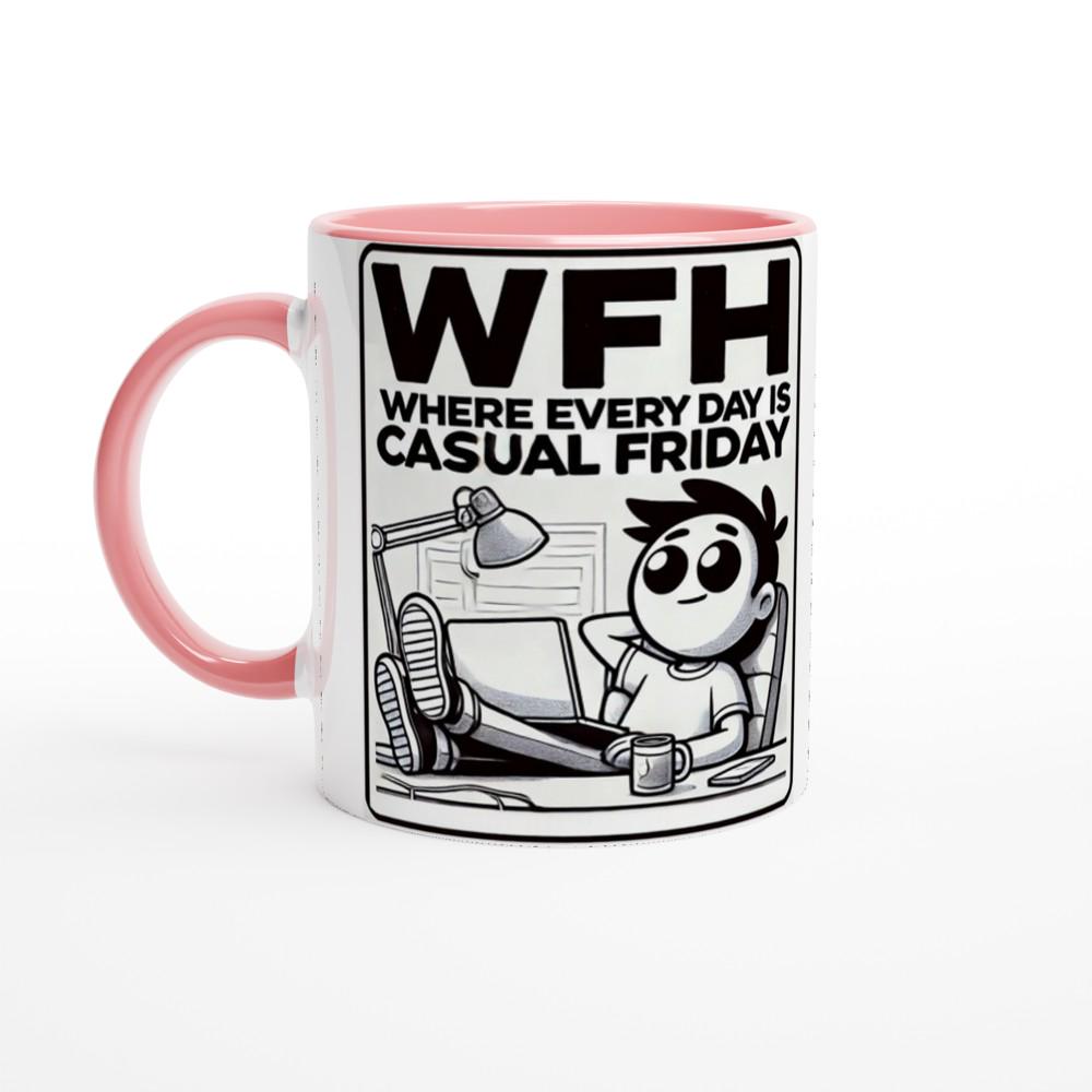 WFH Casual Friday Mug - Funny Work From Home Gift, Remote Worker Coffee ...