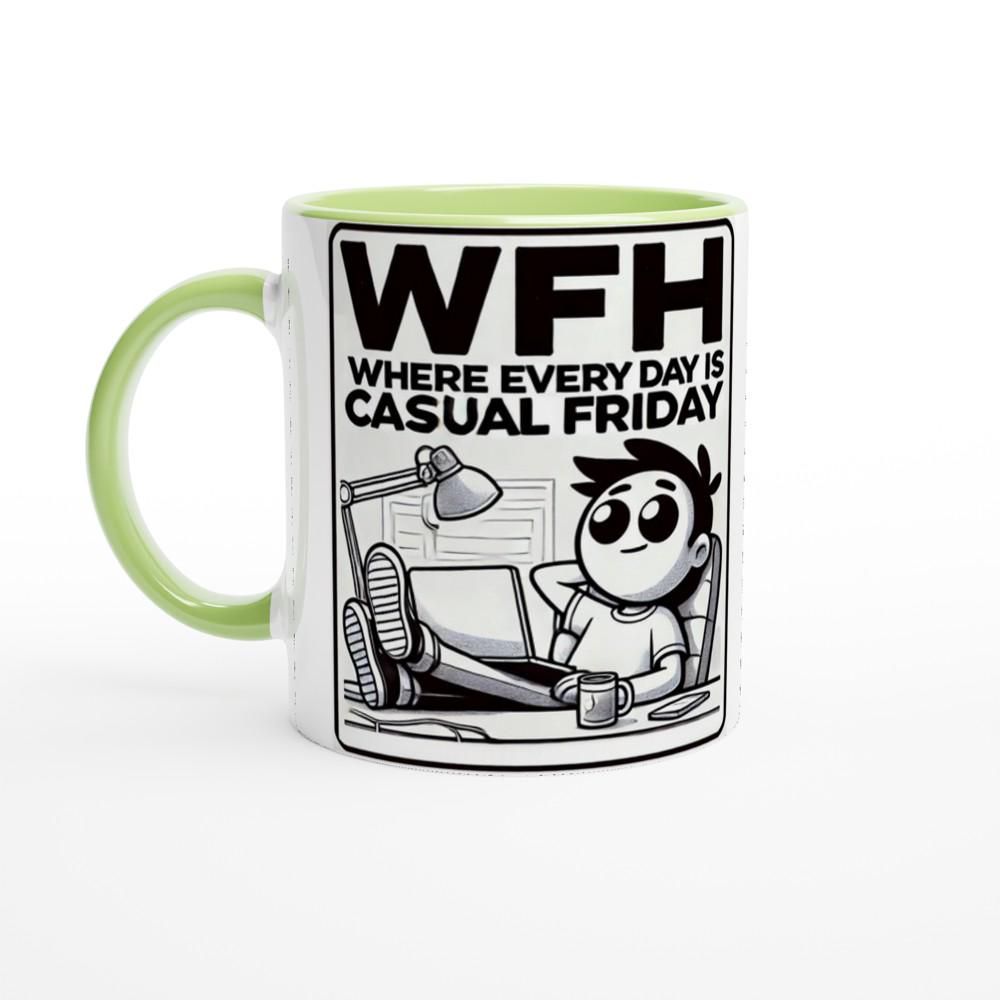 WFH Casual Friday Mug - Funny Work From Home Gift, Remote Worker Coffee ...