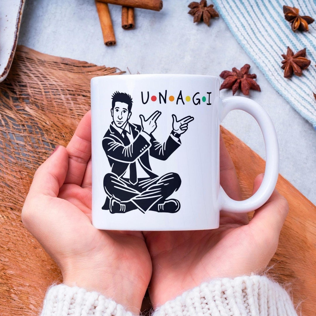 UNAGI Friends Mug: Ross Geller Inspired Ceramic Coffee Cup - Etsy