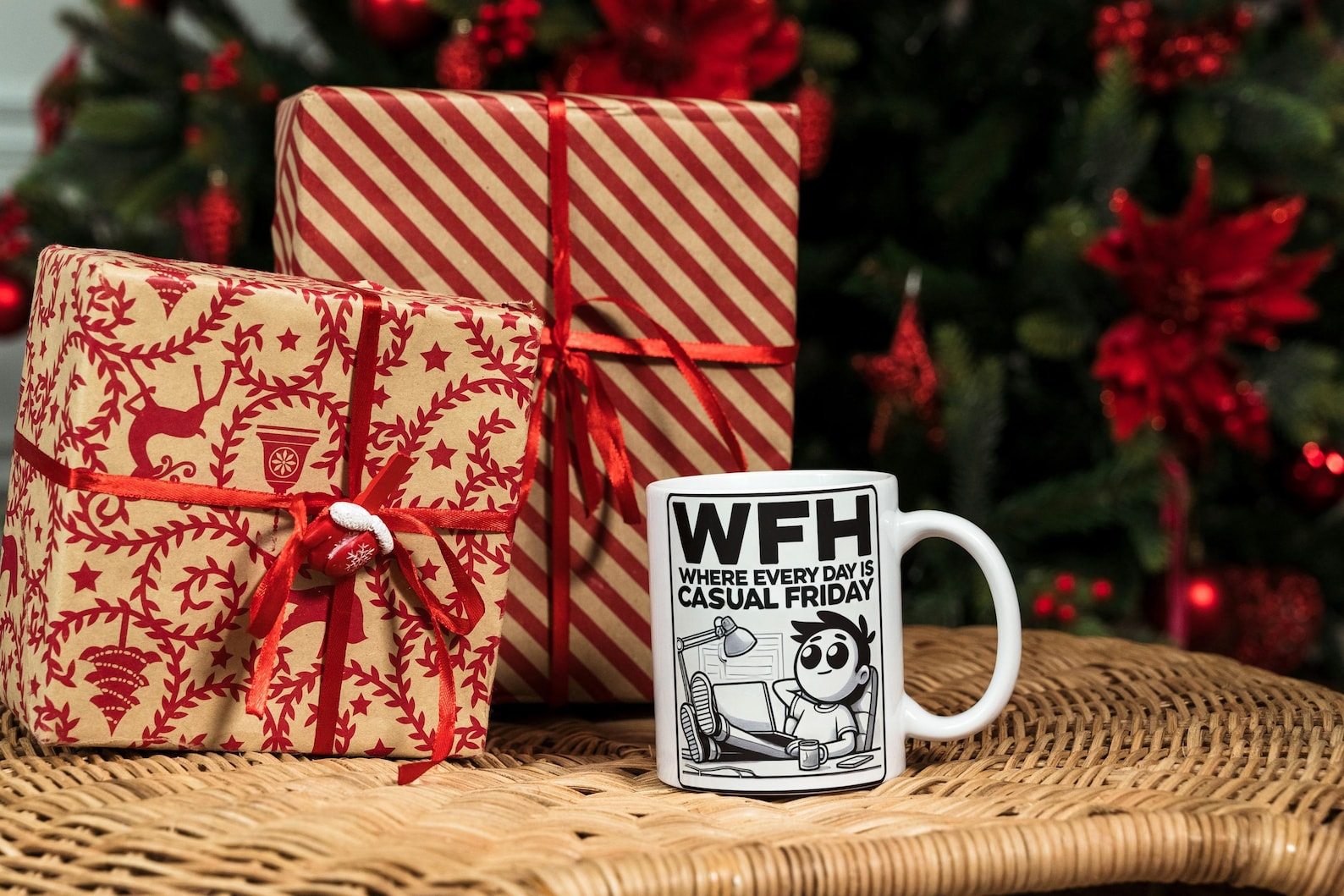 WFH Casual Friday Mug - Funny Work From Home Gift, Remote Worker Coffee ...