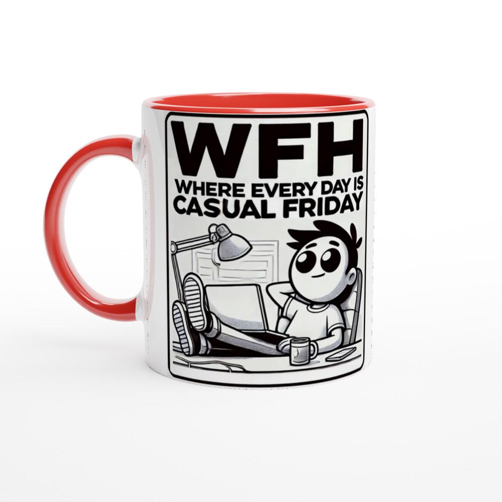 WFH Casual Friday Mug - Funny Work From Home Gift, Remote Worker Coffee ...