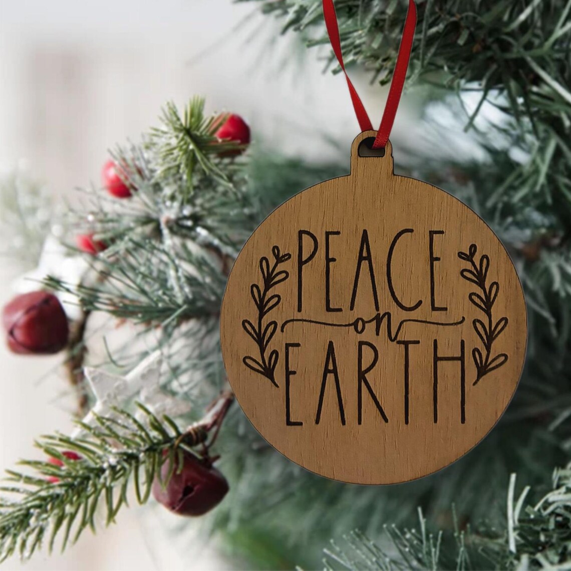 Handmade Wooden Christmas Ornament Personalized Holiday Decor Unique ...