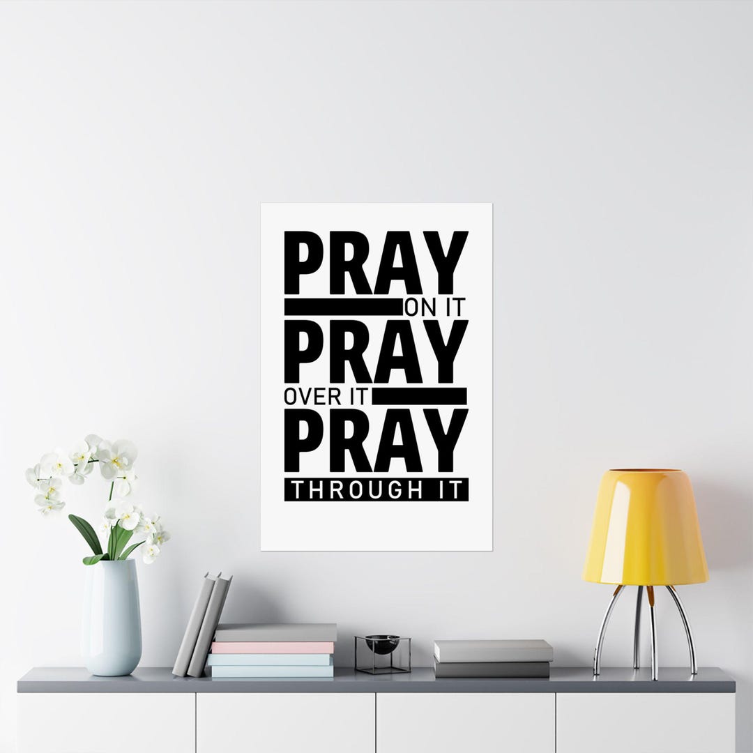 Prayerful Matte Vertical Posters, Inspirational Wall Art for Home Decor ...