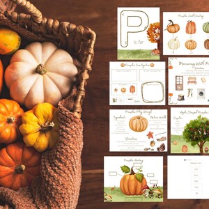Pumpkin Unit Study Printable/ Nature-based Preschool Lesson/ Fall ...
