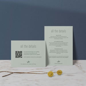 Destination Wedding Invitation Template, Beach Wedding, Minimalist Palm ...