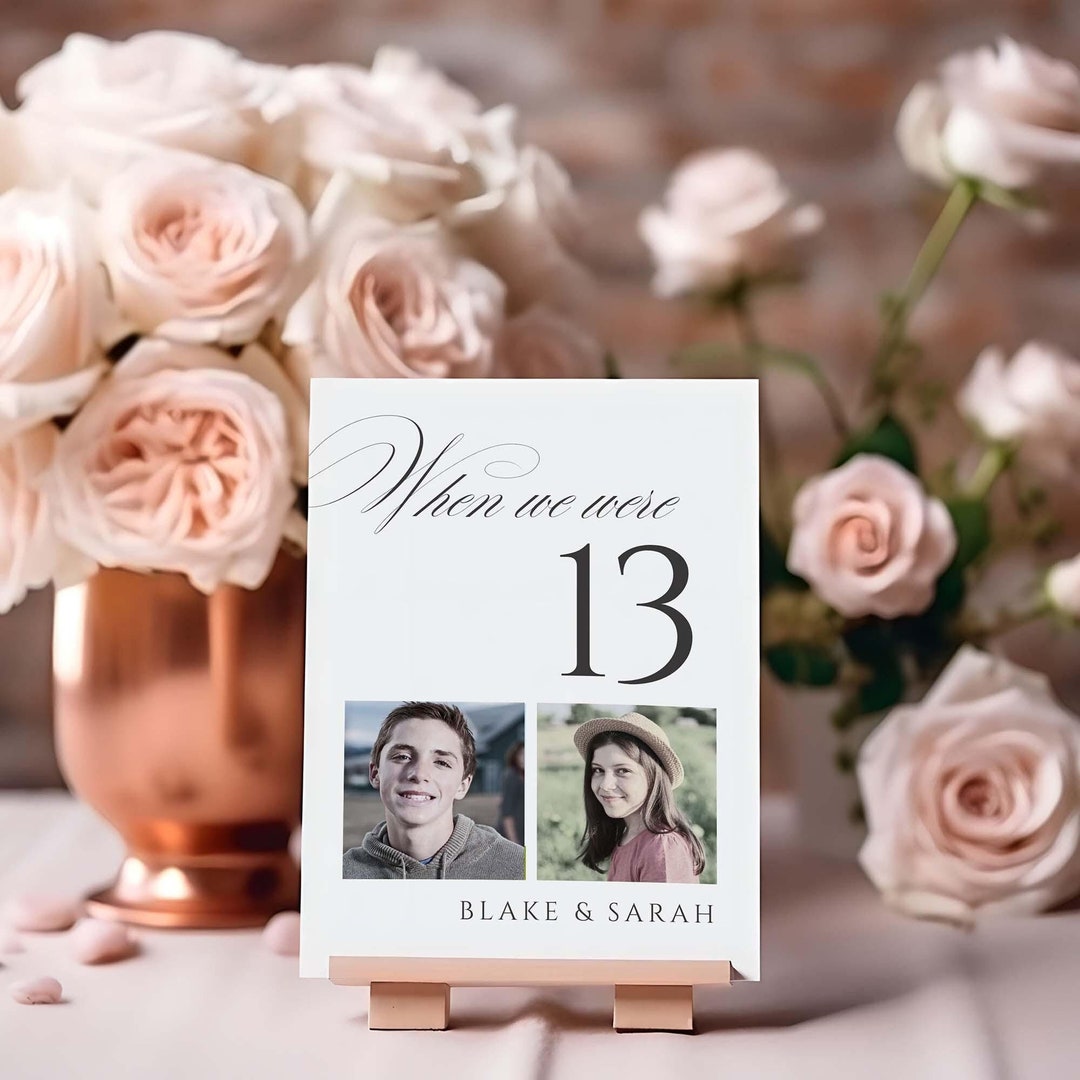 Wedding Table Number Template, Wedding Reception Table Numbers Cards ...