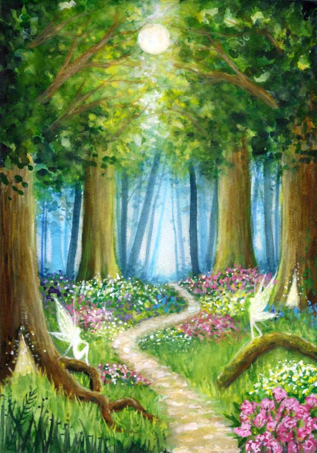 PRINT Fairyland, Fantasy Fairy Art, Enchanted Woods - Etsy