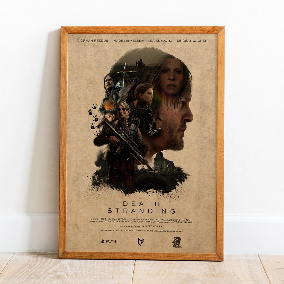 Death Stranding Poster, Retro Print, Wall Art, Kraft Paper Print, Home ...