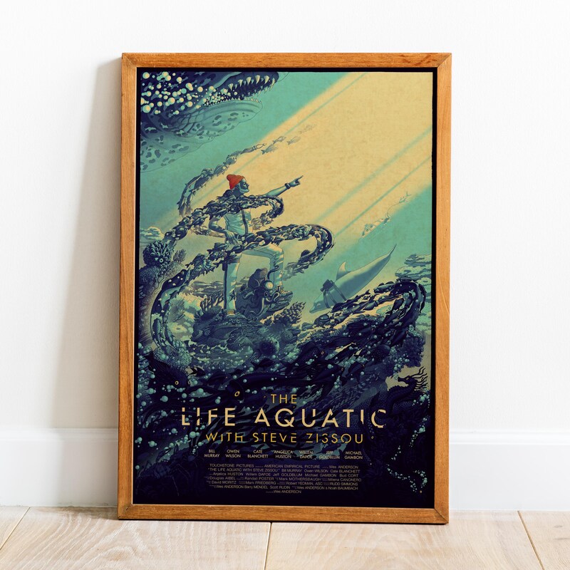 Life Aquatic Poster - Etsy