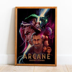 Arcane Poster, Retro Print, Wall Art, Kraft Paper Print, Home Decor, TV ...