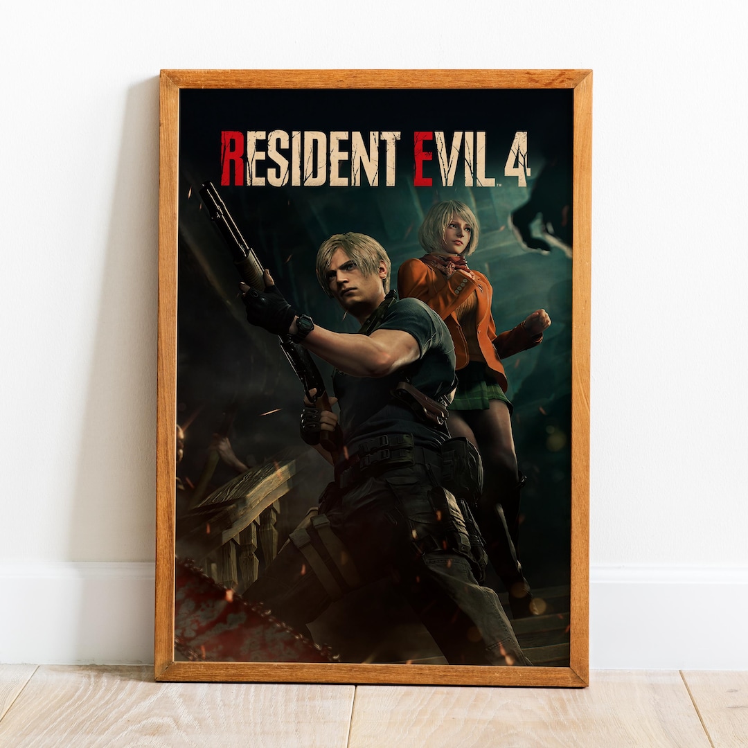 Resident Evil 4 Poster, Wall Art, Retro Print, Kraft Paper Prints, Home ...