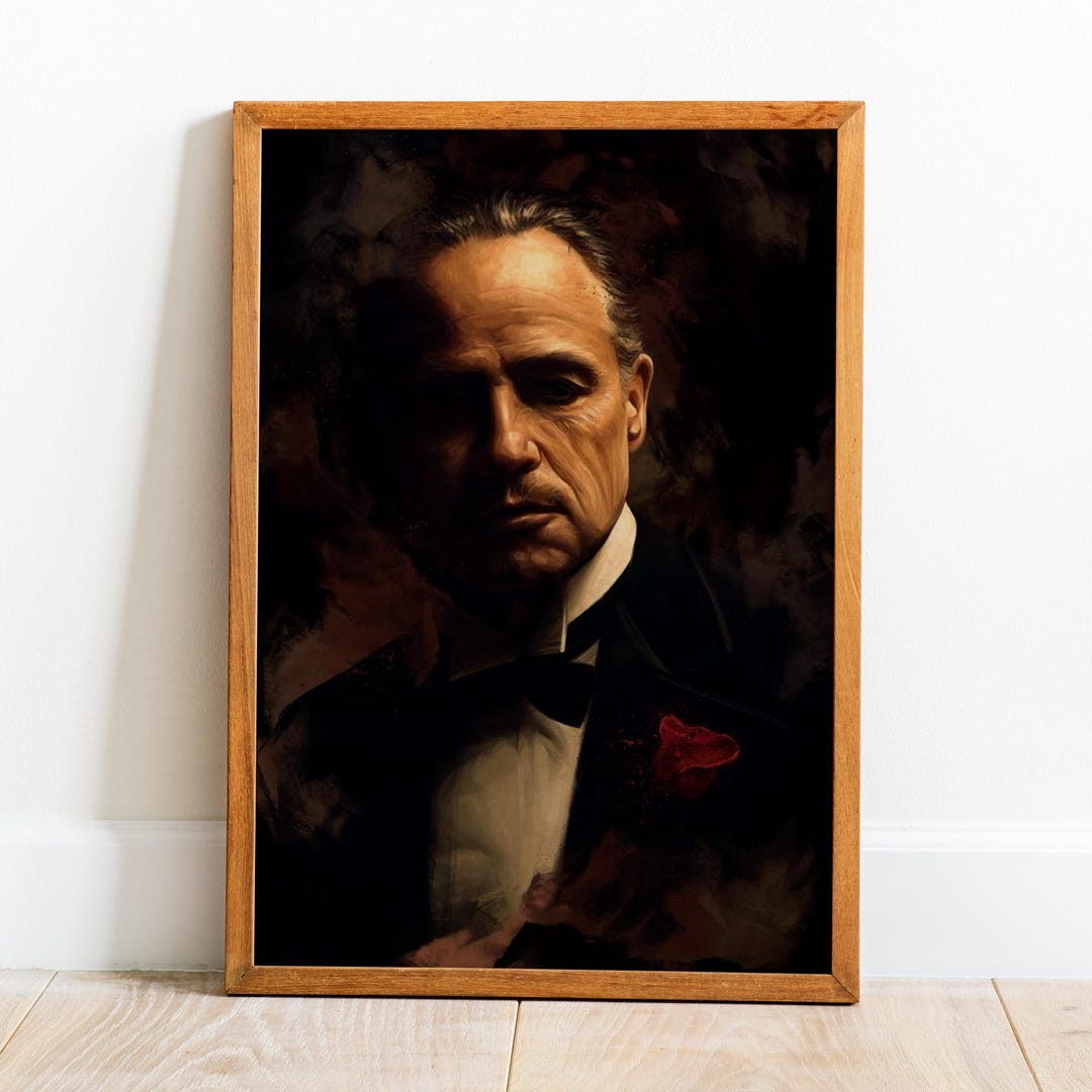 The Godfather Poster, Retro Print, Wall Art, Kraft Paper Print, Home ...