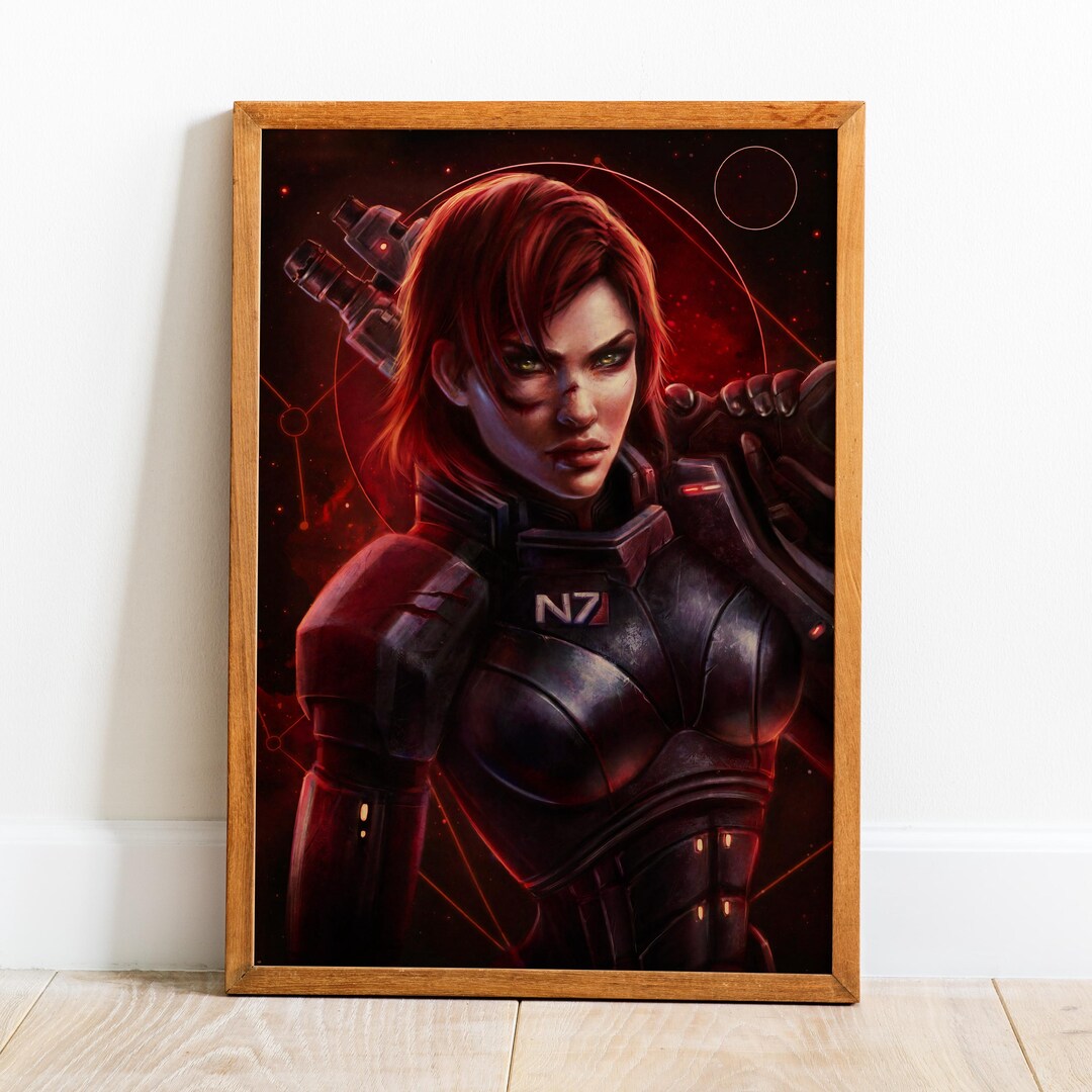 Mass Effect Poster | Game Wall Art | Wall Decor | Kraft Paper Print - Etsy