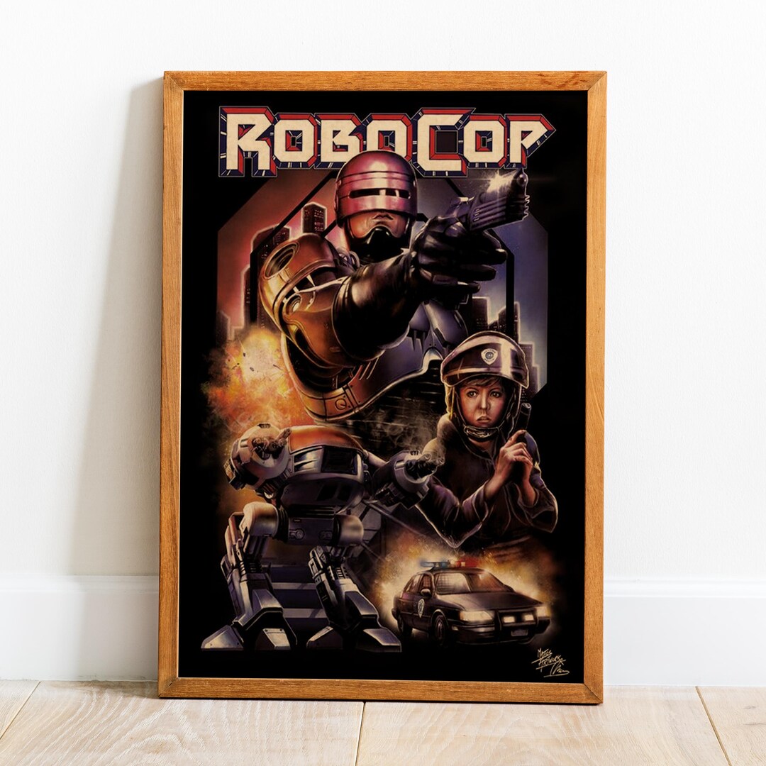 Robocop Poster, Wall Art, Retro Print, Kraft Paper Prints, Home Decor ...