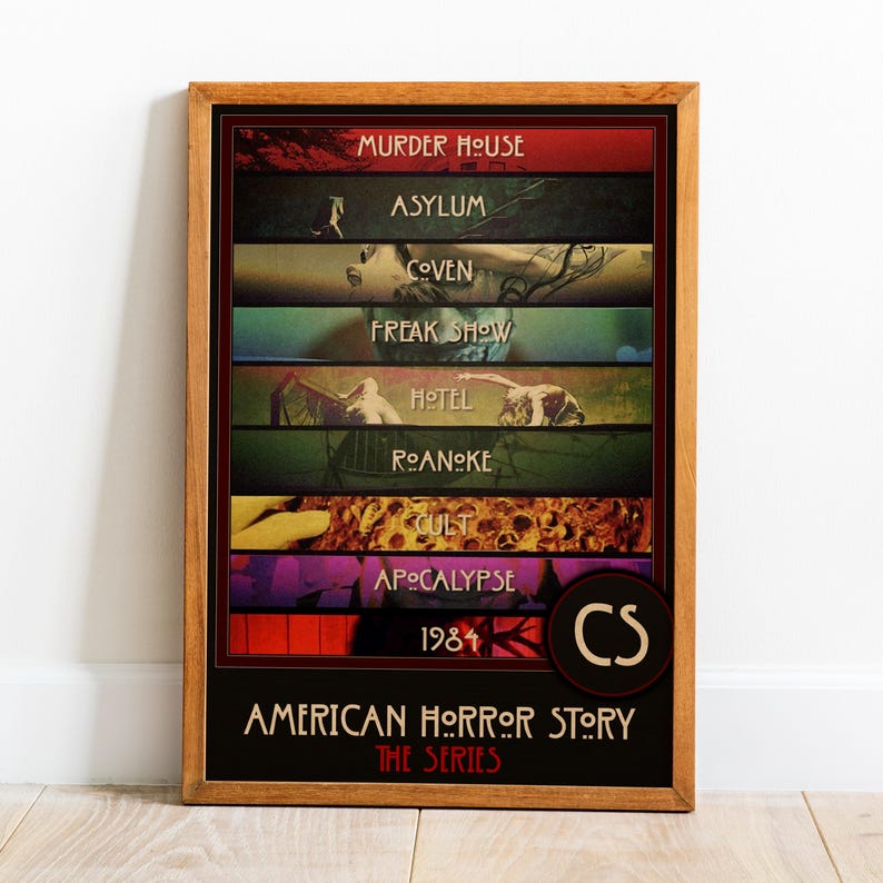 American Horror Story Retro Poster | Tv Serie Wall Art | Coven Wall ...