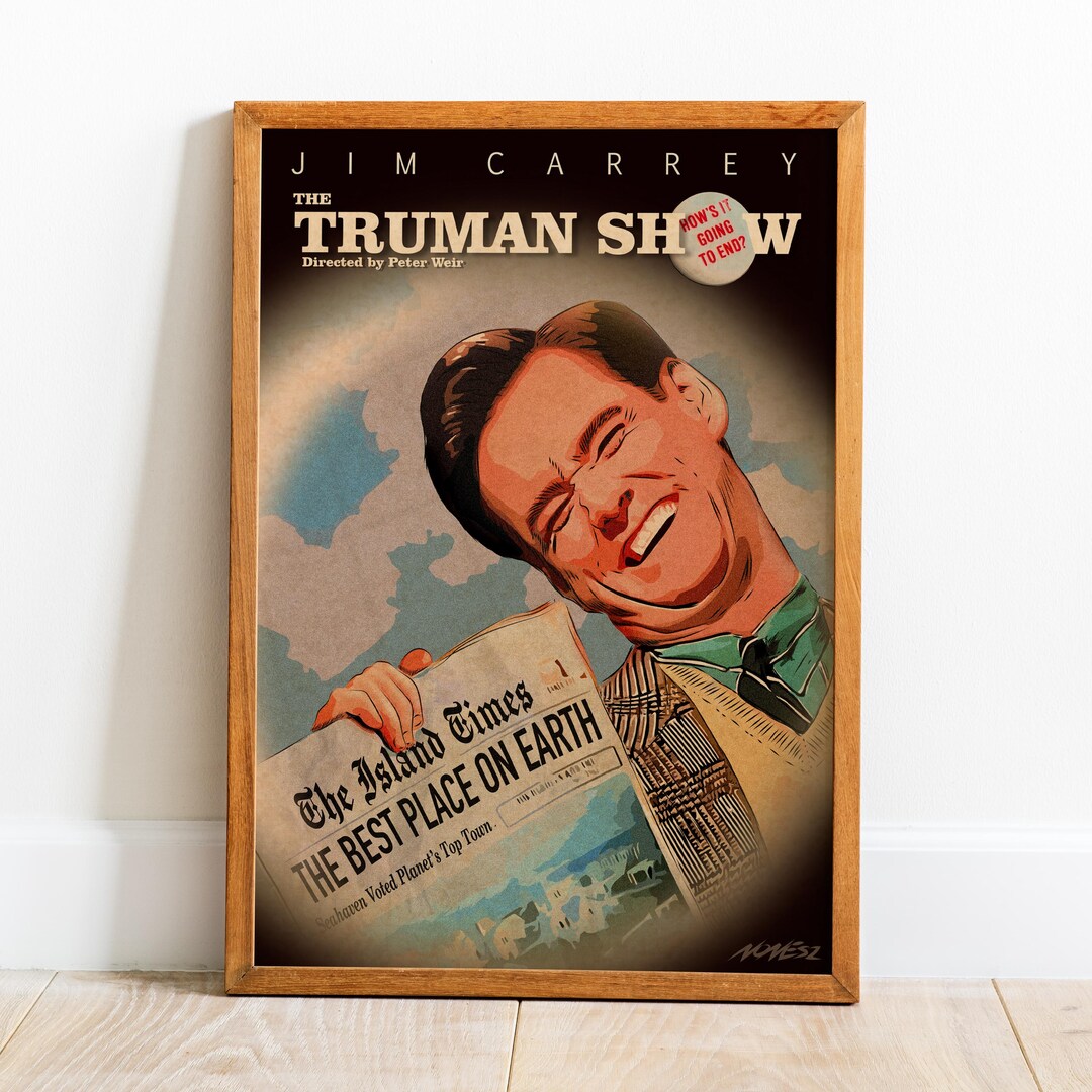 Truman Show Poster , Wall Art, Retro Print, Kraft Paper Prints, Home ...