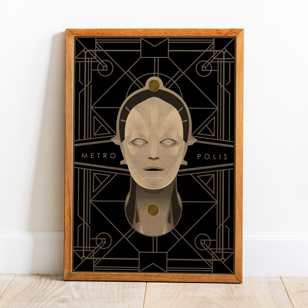 Metropolis Poster, Wall Art, Retro Print, Kraft Paper Prints, Home ...