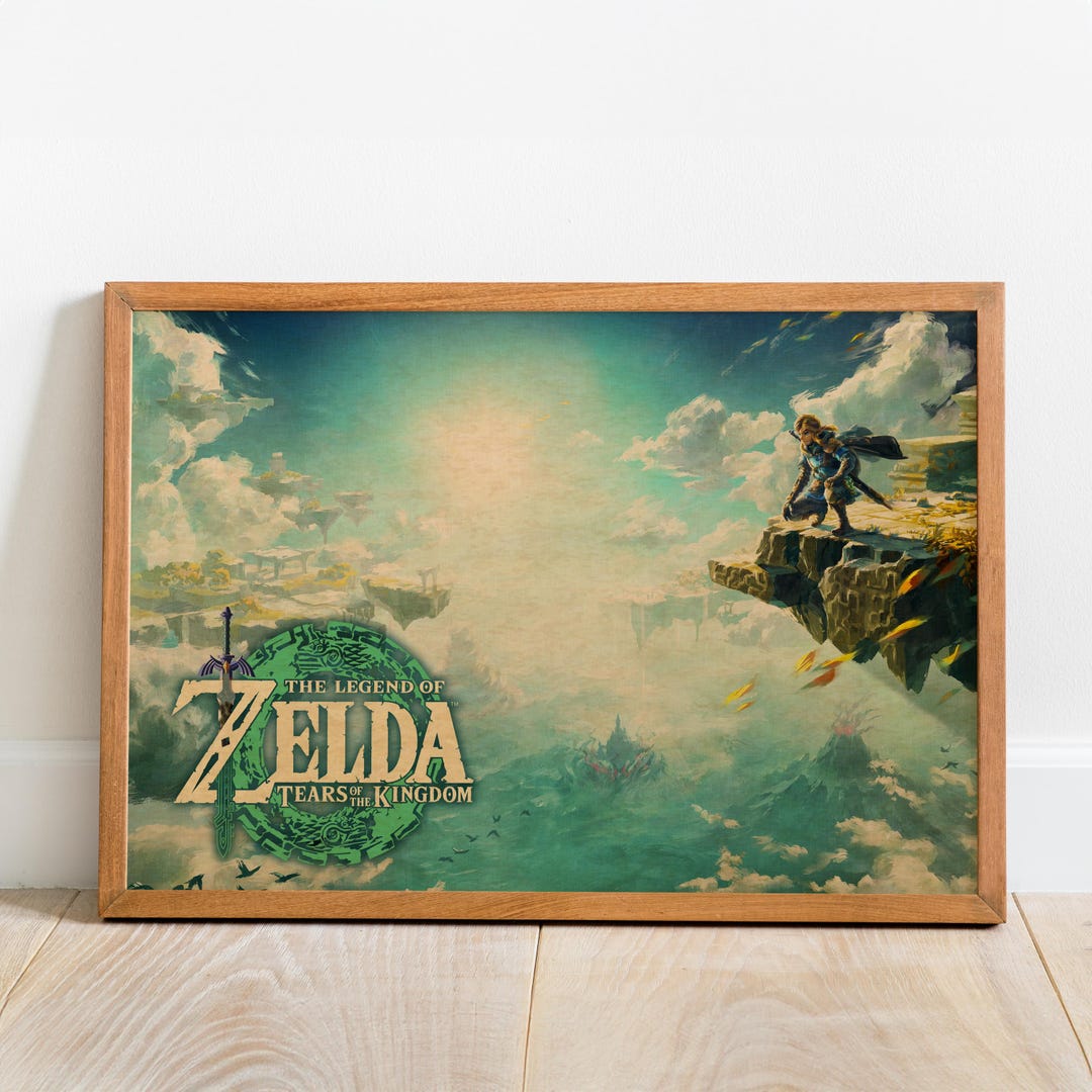 The Legend of Zelda Poster, Retro Print, Wall Art, Kraft Paper Print ...