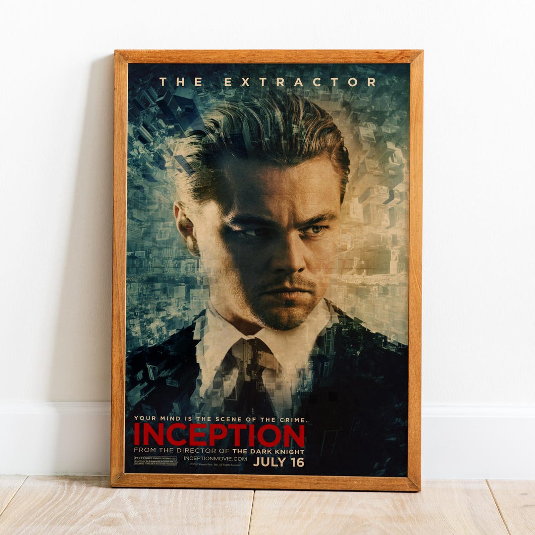 Inception Poster, Wall Art, Retro Print, Kraft Paper Prints, Home Decor ...