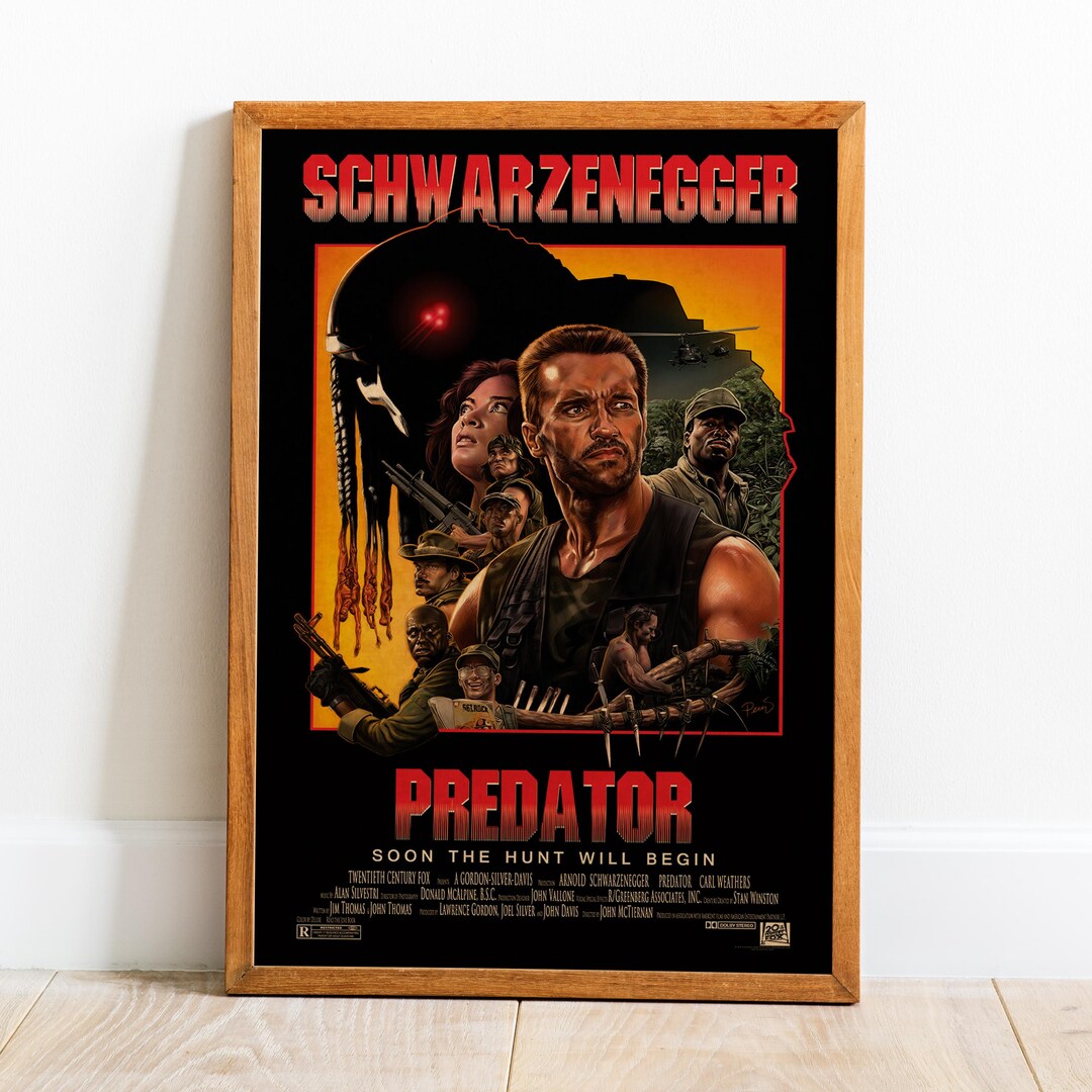 Predator Poster, Wall Art, Retro Print, Kraft Paper Prints, Home Decor ...