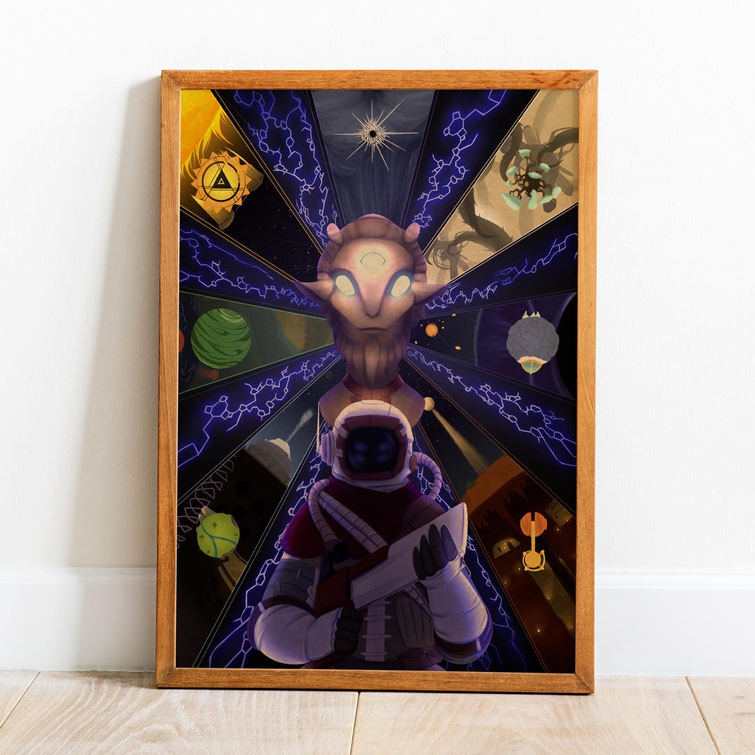 Outer Wilds Poster, Wall Art, Retro Print, Kraft Paper Prints, Home ...