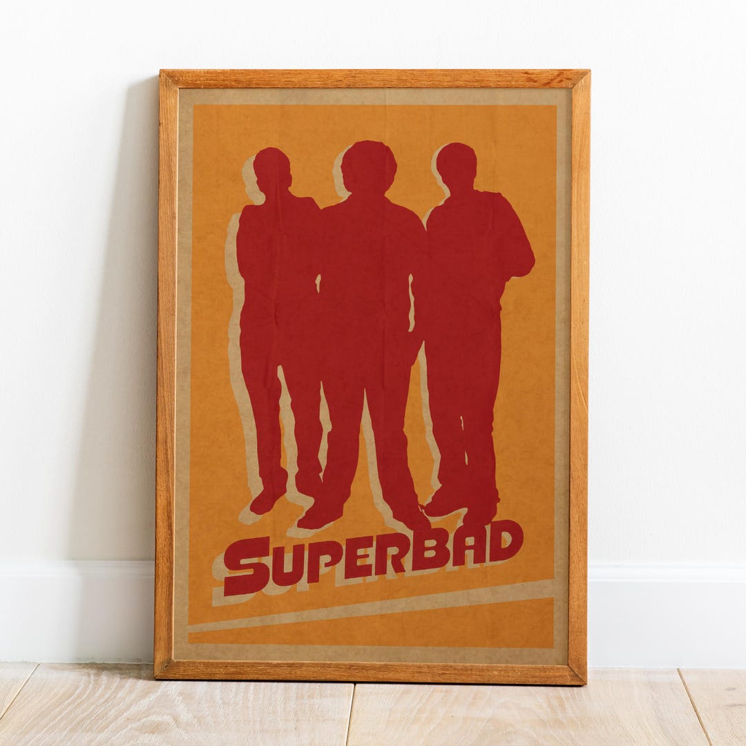 Superbad Poster, Wall Art, Retro Print, Kraft Paper Prints, Home Decor ...