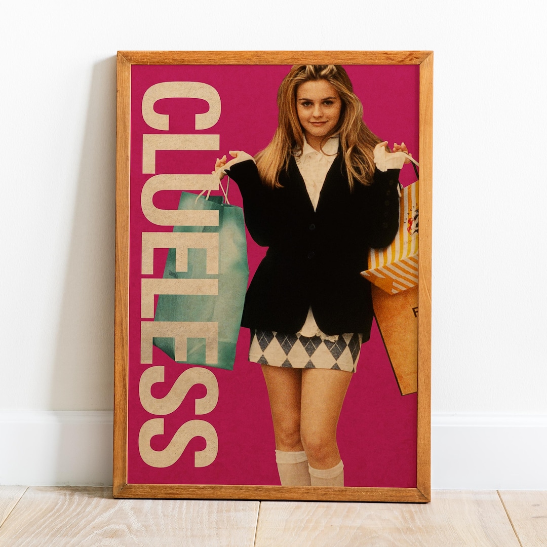 Clueless Poster, Wall Art, Retro Print, Kraft Paper Prints, Home Decor ...