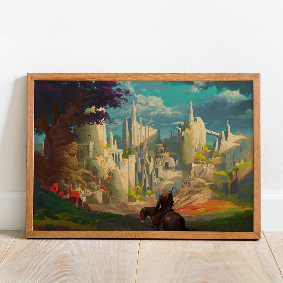 The Witcher 3 Poster, Wall Art, Retro Print, Kraft Paper Prints, Home ...