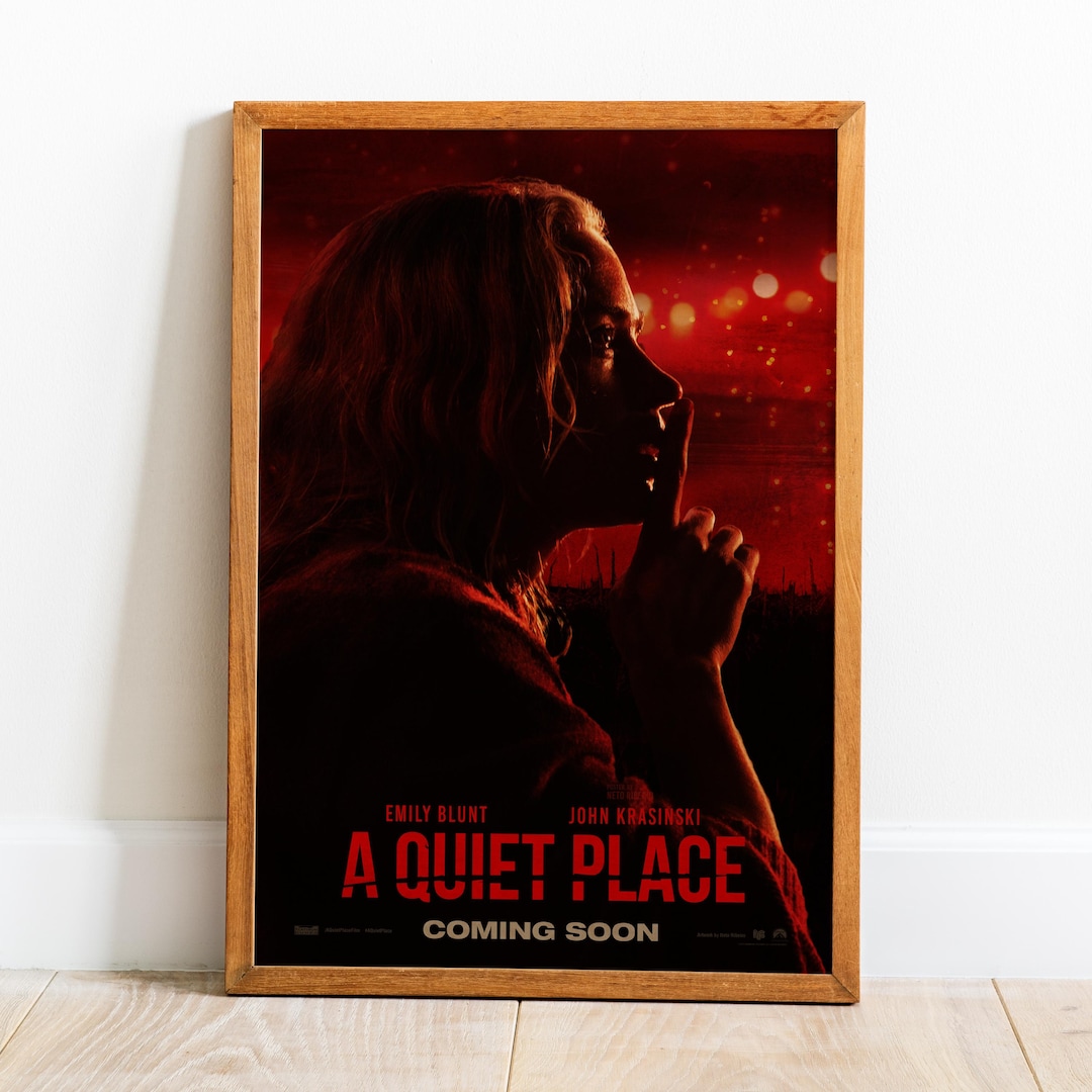 A Quiet Place Poster, Retro Print, Wall Art, Kraft Paper Print, Home ...