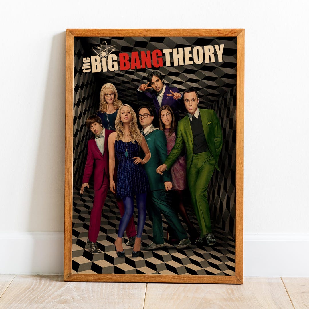 The Big Bang Theory Poster , Wall Art, Retro Print, Kraft Paper Prints ...