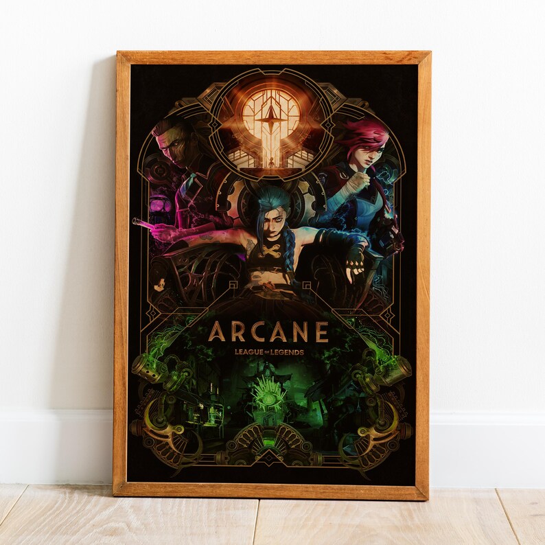 Arcane Poster, Wall Art, Retro Print, Kraft Paper Prints, Home Decor ...