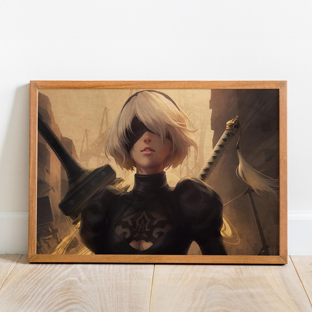 Nier Automata Poster, Wall Art, Retro Print, Kraft Paper Prints, Home ...