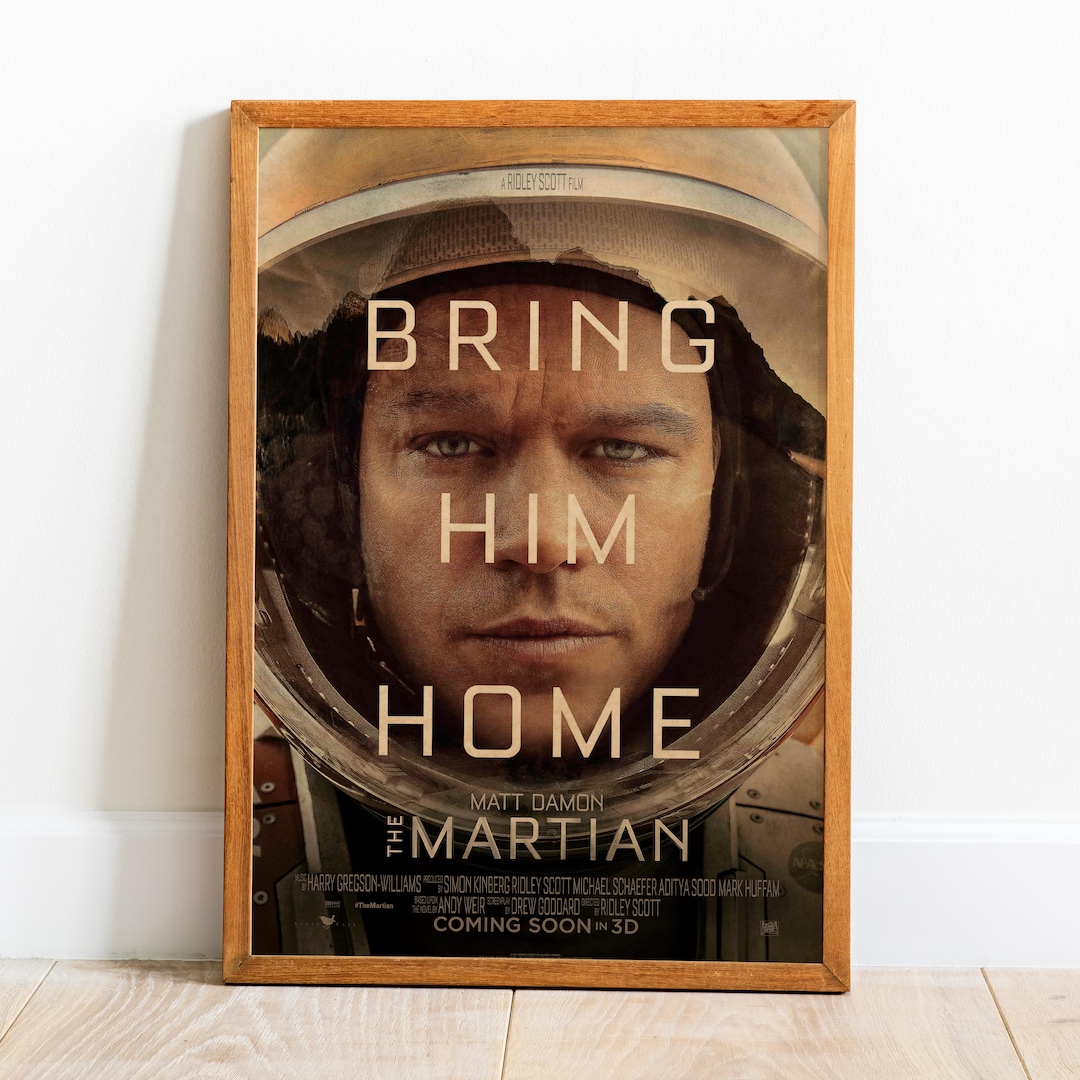 The Martians Poster , Wall Art, Retro Print, Kraft Paper Prints, Home ...