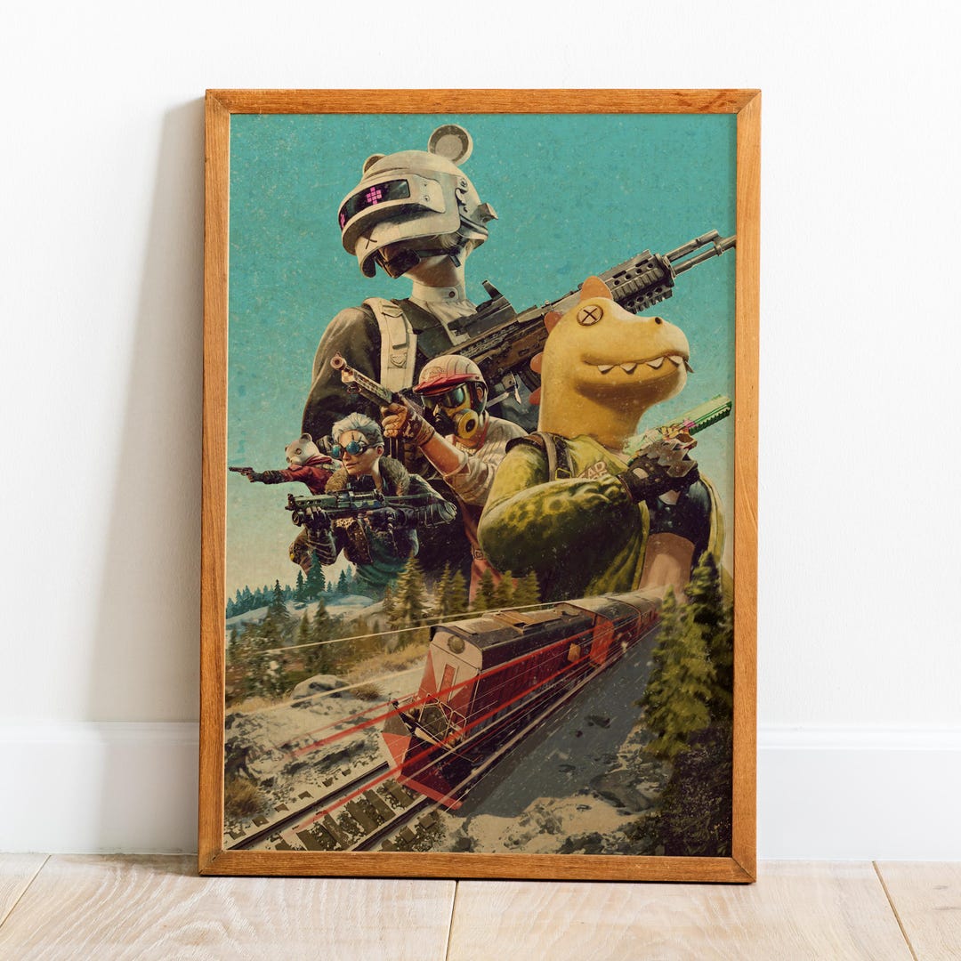 PUBG: Battlegrounds Poster, Wall Art, Retro Print, Kraft Paper Prints ...