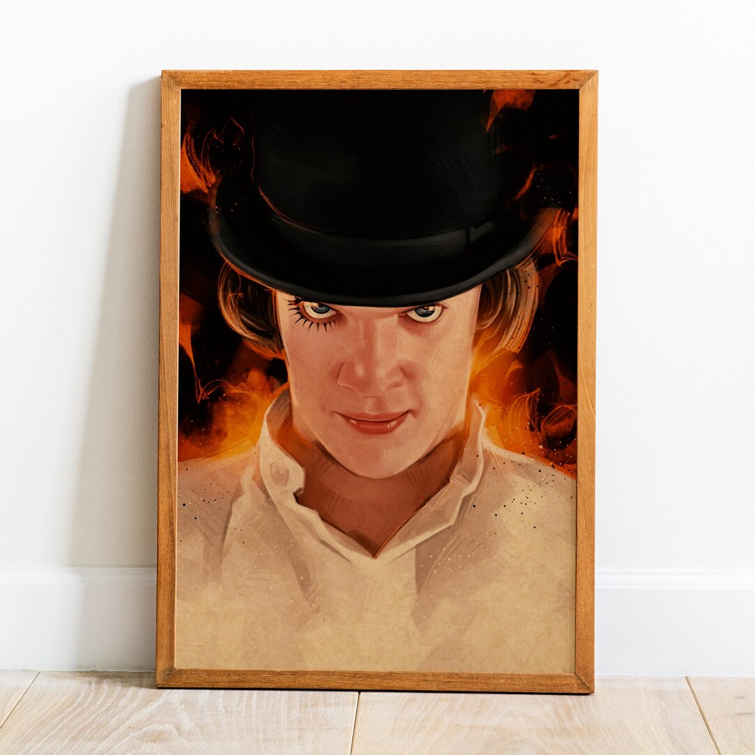 A Clockwork Orange Poster, Wall Art, Retro Print, Kraft Paper Prints ...