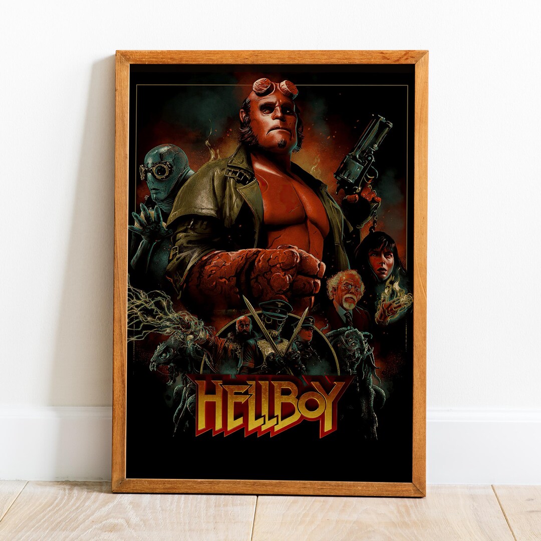 Hellboy Poster, Wall Art, Retro Print, Kraft Paper Prints, Home Decor ...