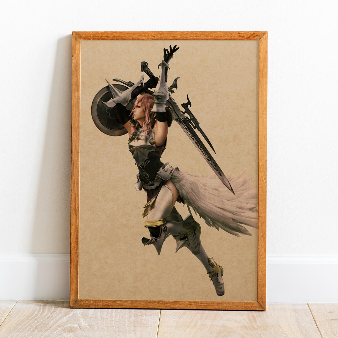 Final Fantasy Retro Poster | Game Wall Art | Wall Decor | Kraft Paper ...