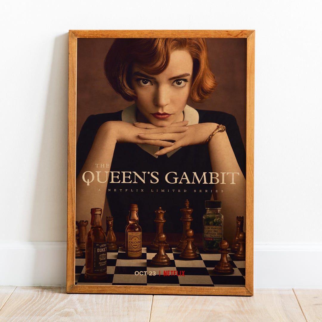 The Queen's Gambit Poster, Wall Art, Retro Print, Kraft Paper Prints ...