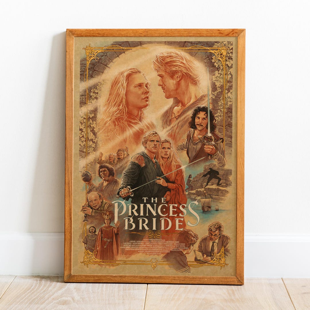 The Princess Bride Poster , Retro Print, Wall Art, Kraft Paper Print ...