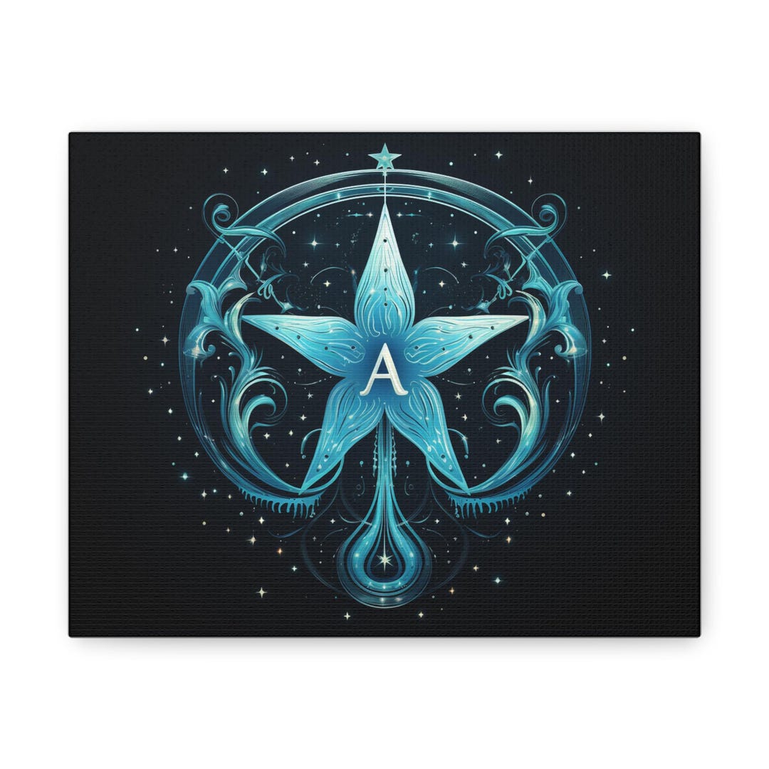 Introducing Our Aquarius Star Sign Inspired Canvas Gallery Wraps on Etsy! - Etsy